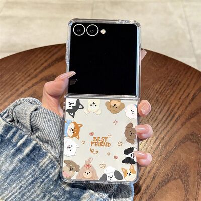 适用三星Z Flip7手机壳Flip6透明折叠Flip5防摔w24flip硬外壳w23flip