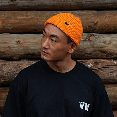 TRI-RIBBEANIE三重坑条瓜皮帽