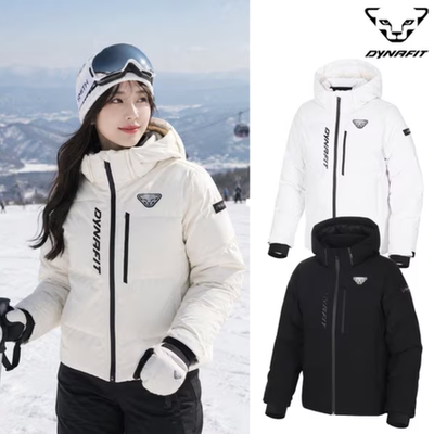 反季特价 韩国代购 DYNAFIT雪豹 冬女防水加厚连帽短款鹅绒羽绒服