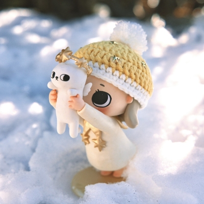 Nyota天使星冬日针织手作改娃毛线帽装饰配件创意复古简约小帽子