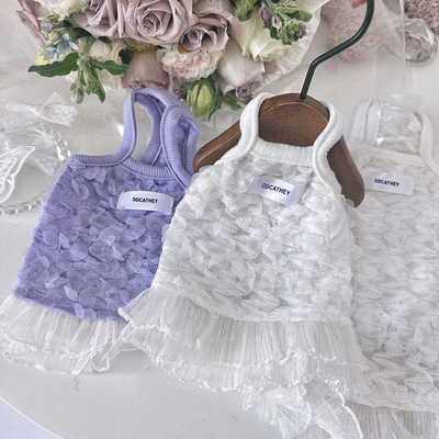 狗狗衣服轻薄网眼防掉毛小香风