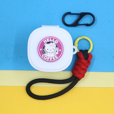 适用铁三角ATH-SQ1TW 2小方糖1/2代无线蓝牙耳机保护套潮酷个性可爱咖啡猫小新KT猫手绳挂饰连体硅胶软壳