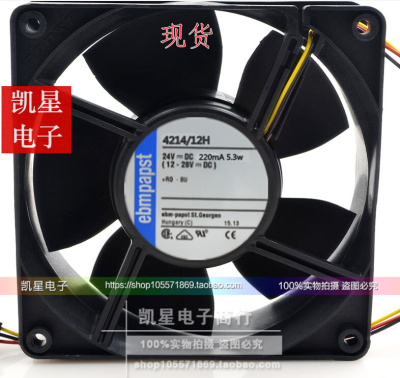MULTIFAN4214/12H 24V 5.3W原装德国PAPST12038 三线轴流风扇