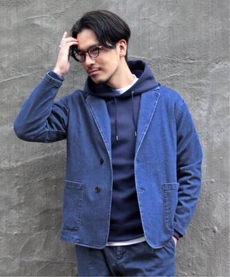 日系男款套装牛仔外套长裤