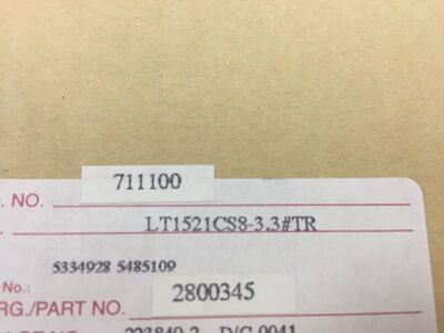 全新LT1521CS8-3.3原装LT可直拍