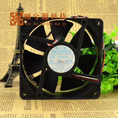 原装  JIM/DATECH 散热风扇12CM 12V 1.50A 1238-12HBTA-3 12厘米