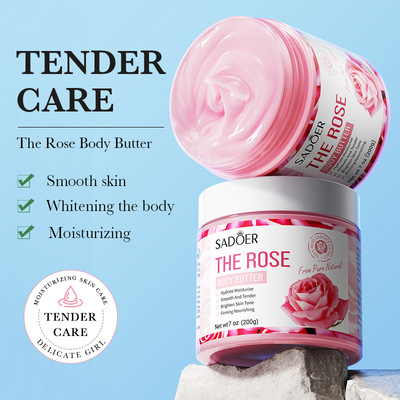 玫瑰黄油身体润肤乳滋润 Rose Body Butter Moisturizing Lotion