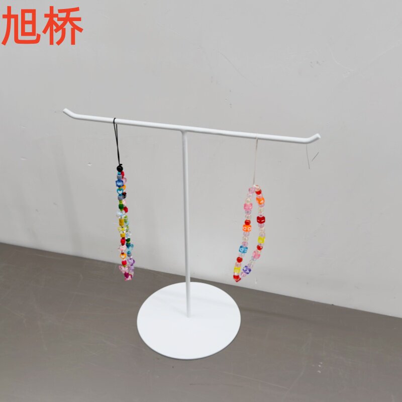 手机链展示架壳膜陈列架挂绳支架数码展架白色项链展示架双杆支架