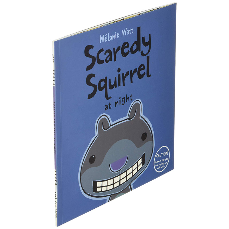 【预售】英文原版 Scaredy Squirrel at Night晚上害怕的松鼠 Mélanie Watt课外读物睡前故事绘本儿童插画书籍_虎窝淘