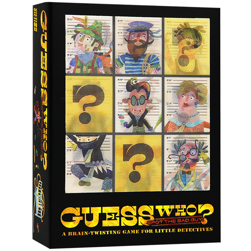 【现货】Guess Who? Spot the Bad Guy!找出那个坏人！英语单词记忆抽卡_虎窝淘
