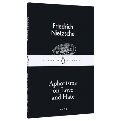 预售 LBS 05 Aphorisms on Love and Hate英文原版 小黑书 05 尼采 爱恨格言 Friedrich Nietzsche【中商原版】