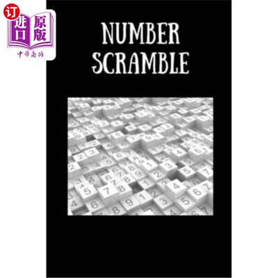 海外直订Number Scramble: Puzzle Book, Number scramble, Find the numbers, Past time, Quiz 拼数字:拼数字书，拼数字，