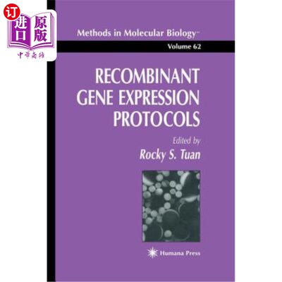 海外直订医药图书Recombinant Gene Expression Protocols 重组基因表达协议