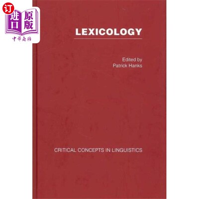 海外直订Lexicology 词汇学