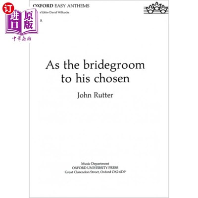 海外直订As the bridegroom to his chosen 作为他的新郎