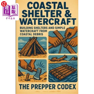 海外直订Coastal Shelter & Watercraft: Mastering Coastal Survival, Debris Shelters, and D 海岸庇护所和船只：掌握海岸