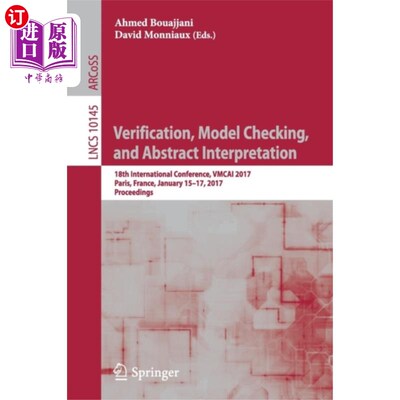 海外直订Verification, Model Checking, and Abstract Interpretation 验证、模型检查和抽象解释