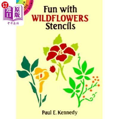海外直订Fun with Wildflowers Stencils 野花模板的乐趣