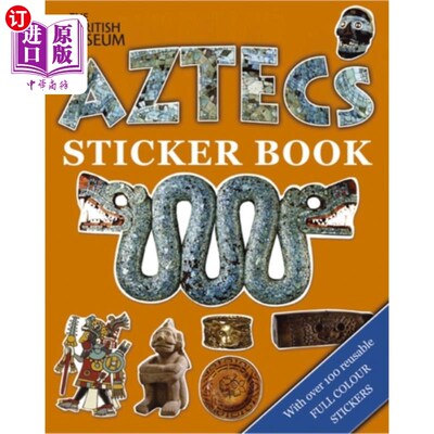 海外直订Aztecs Sticker Book 阿兹特克贴纸书
