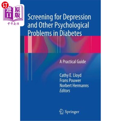 海外直订医药图书Screening for Depression and Other Psychological Problems in Diabetes: A Practic 糖尿病中抑郁症和其