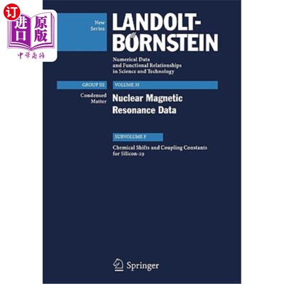 海外直订Chemical Shifts and Coupling Constants for Silicon-29 硅-29的化学位移和耦合常数