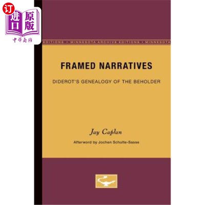 海外直订Framed Narratives: Diderot's Genealogy of the Beholder Volume 19 框架叙事:狄德罗的《旁观者谱系》第19卷