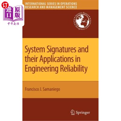 海外直订System Signatures and Their Applications in Engineering Reliability 系统特征及其在工程可靠性中的应用