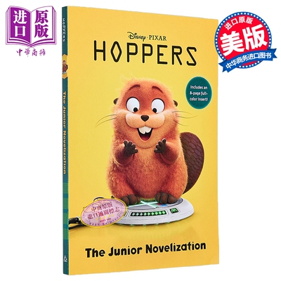 预售 河狸变身计划小说英文原版青少年小说全彩插页版 hoppers 河狸变身计划周边可搭河狸变身计划设定集迪士尼皮克斯动画电影