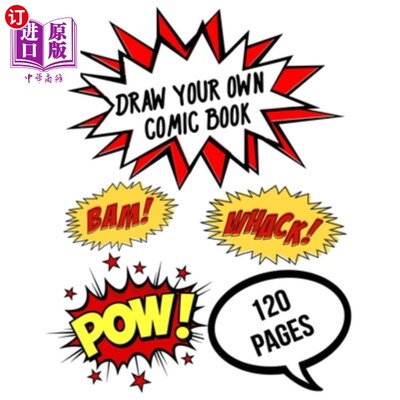 海外直订Draw Your Own Comic Book: 120 Pages of Panel Layouts 画你自己的漫画书:120页的面板布局