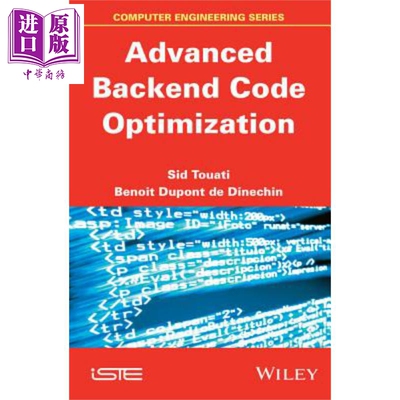 现货 先进的后端优化 Advanced Backend Optimization Sid Touati 英文原版 中商原版 Wiley【中商原版】