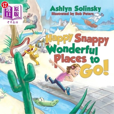 海外直订Happy Snappy Wonderful Places to Go! 快乐活泼的好地方去!