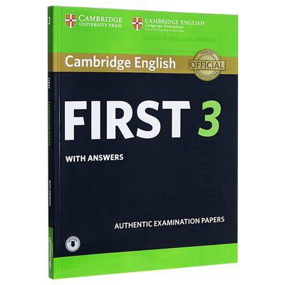 Cambridge English First 3 Students Book with Answers with Audio 英文原版 剑桥FCE考试3 真题集：学生书 有答案配音频