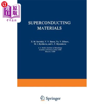 海外直订Superconducting Materials 超导材料