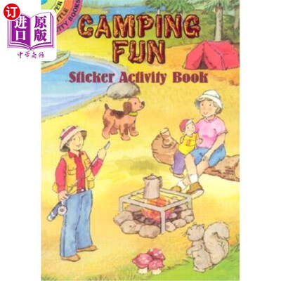 海外直订Camping Fun Sticker Activity Book [With Stickers] 野营乐趣贴纸活动书[贴纸]