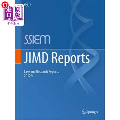 海外直订医药图书JIMD Reports - Case and Research Reports, 2012/4 JIMD报告-案例和研究报告，2012/4