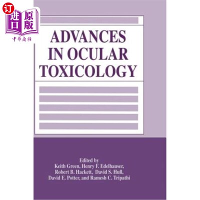 海外直订医药图书Advances in Ocular Toxicology 眼毒理学研究进展