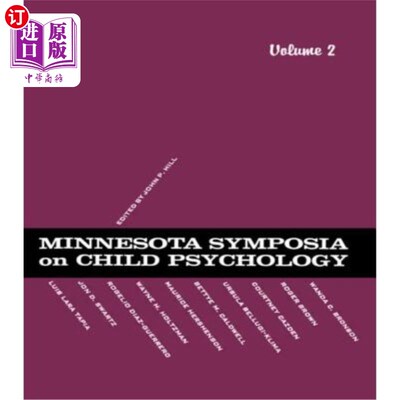 海外直订Minnesota Symposia on Child Psychology: Volume 2 明尼苏达儿童心理学研讨会:第2卷