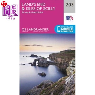 海外直订Land's End & Isles of Scilly 陆地尽头和锡利群岛