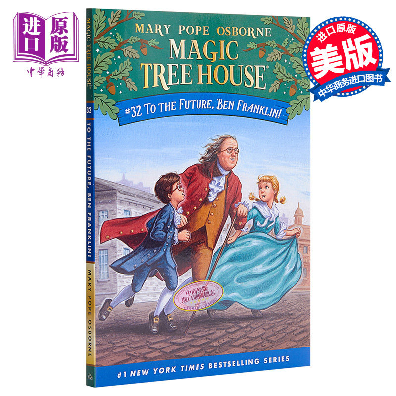 Magic Tree House 32 To the Future, Ben Franklin 神奇树屋第一季32 儿童初级章节书故事小说 ...