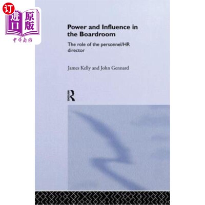 海外直订Power and Influence in the Boardroom 董事会的权力和影响力