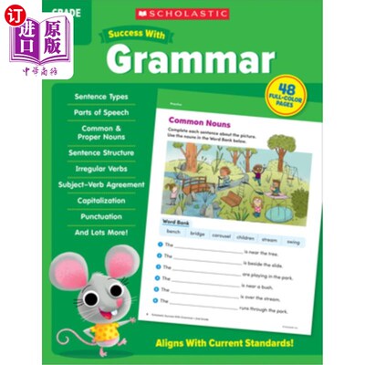 海外直订Scholastic Success with Grammar Grade 2