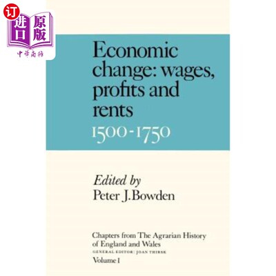 海外直订Chapters from the Agrarian History of England and Wales: Volume 1, Economic Chan 经济变迁:价格、工资、利润