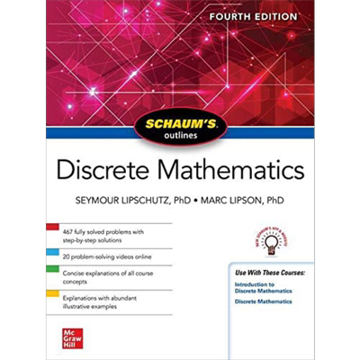 现货 SCHAUM'S OUTLINE OF DISCRETE MATHEMATICS 4E绍姆的离散数学大纲 第四版 英文原版 进口图书 教材教辅参考书【中商原版】