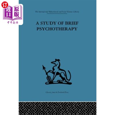海外直订医药图书Study of Brief Psychotherapy 简短心理治疗研究