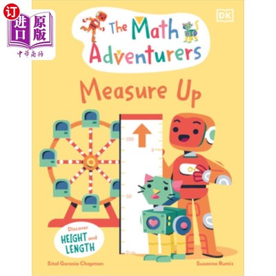 海外直订The Math Adventurers: Measure Up: Discover Height and Length 数学冒险家:测量:发现高度和长度
