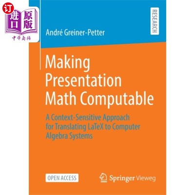 海外直订Making Presentation Math Computable 使演示数学可计算