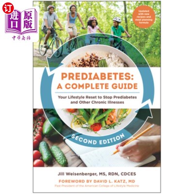 海外直订医药图书Prediabetes: A Complete Guide, Second Edition: Your Lifestyle Reset to Stop Pred 前驱糖尿病:一个完