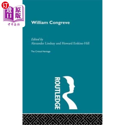 海外直订William Congreve: The Critical Heritage 威廉·康格里夫:批判遗产