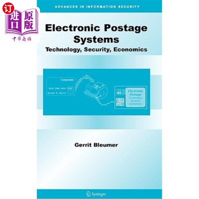 海外直订Electronic Postage Systems: Technology, Security, Economics 电子邮资系统:技术、安全、经济
