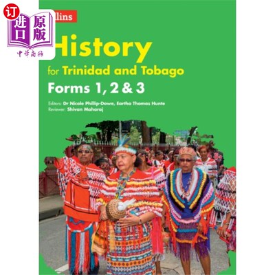 海外直订Collins History for Trinidad and Tobago forms 1,... 柯林斯历史特立尼达和多巴哥形式1,2和3:学生的书